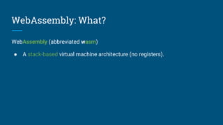 Wasm intro | PPT