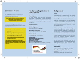 Waspa annual conference october 2014 | PDF | Business Utilities | Business