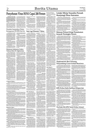 Waspada Nasional 14 Agustus 2009 | PDF