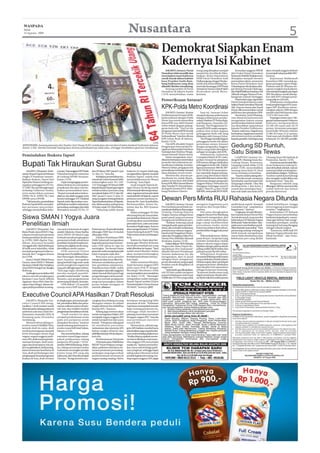 Waspada Nasional 14 Agustus 2009 | PDF