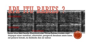 Pengertian, dan Pencegahan Rabies.pptx