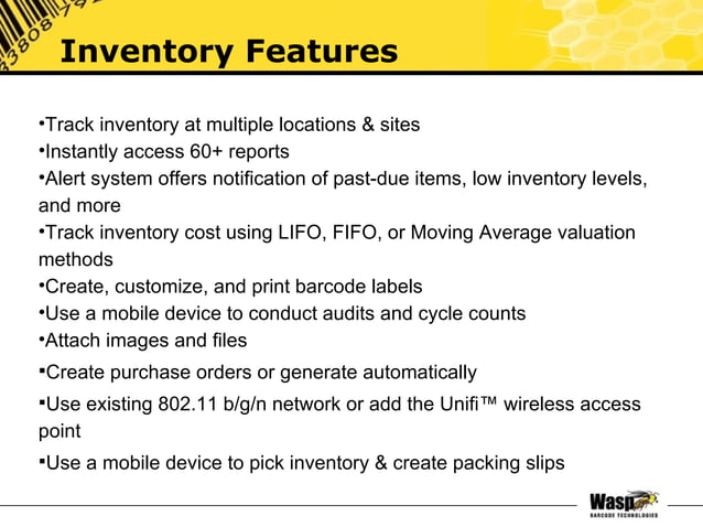 Super Barcode Training Camp - Wasp Barcode Presentation | PPT