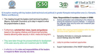 Consultations with the Leadership, CSOs and Community in Greater ...