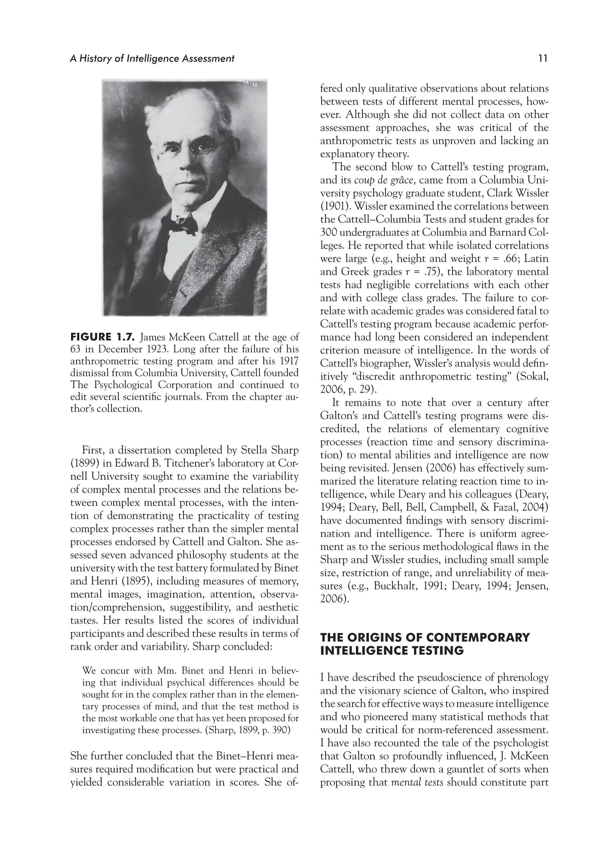 Wasserman 2012 A History of Intelligence Assessment The Unfinished ...