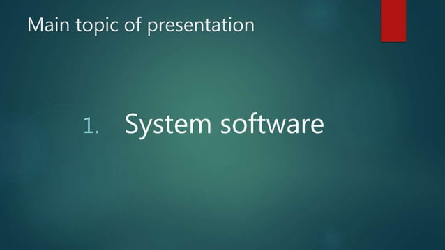 System Software | PPT