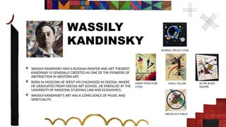 WASSILY KANDINSKY. russian artist artworks | PPTX