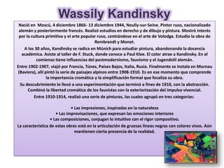 Wassily Kandinsky Diapositiva | PPTX