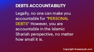 Pay DEBTS using Islamic Wills - the only resort | PPT
