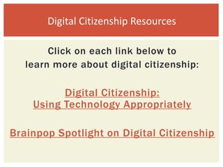 Digital Citizenship Presentation | PPTX