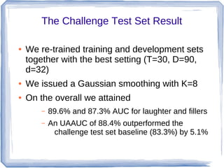 Random Forests for Laughter Detection | PPT