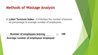 Wastage analysis | PPTX