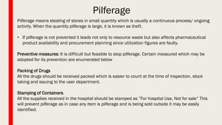 Wastage management and pilferage control | PDF