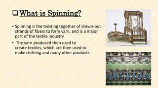Wastage produced in spinning process. | PPT