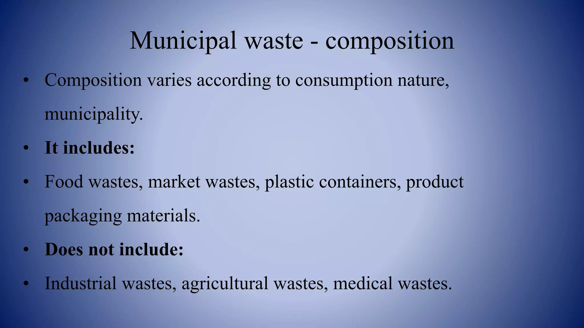 Waste (domestic,municipal,human waste) | PPTX