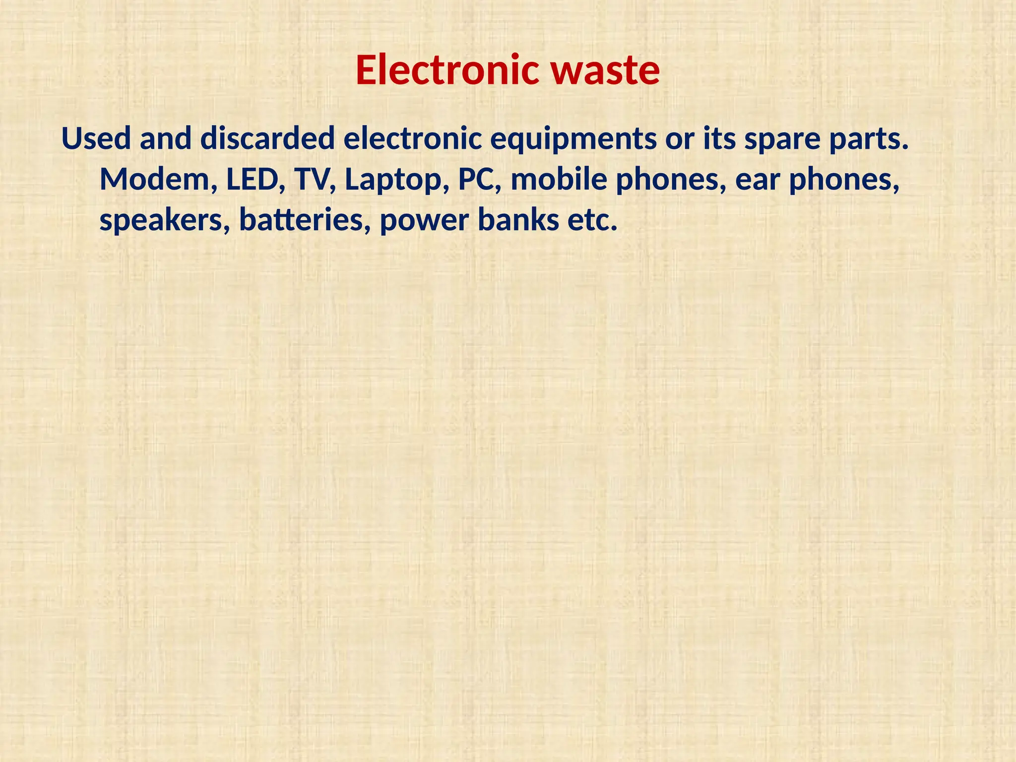 Waste meaning classification and examples | PPTX