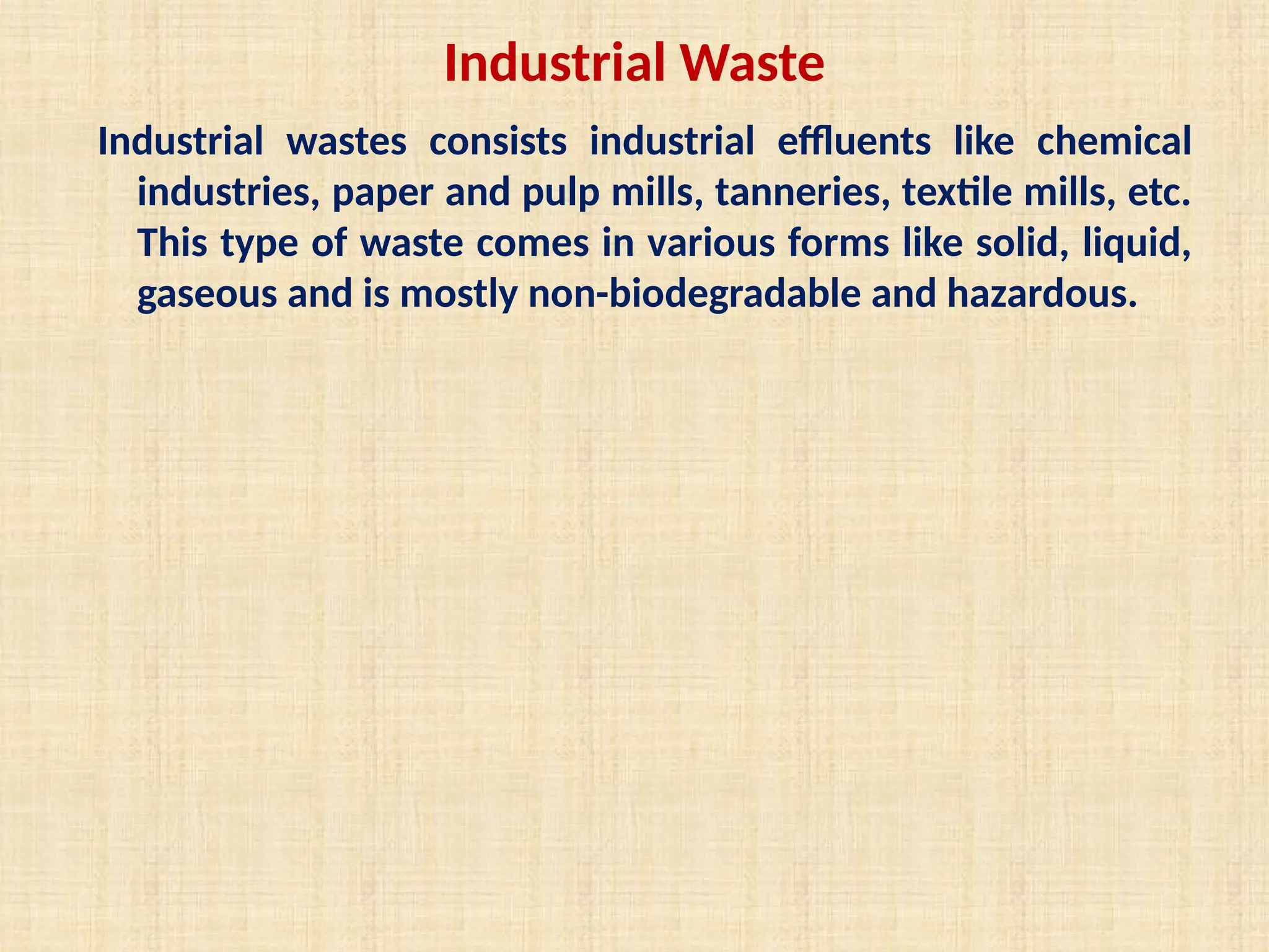 Waste meaning classification and examples | PPT