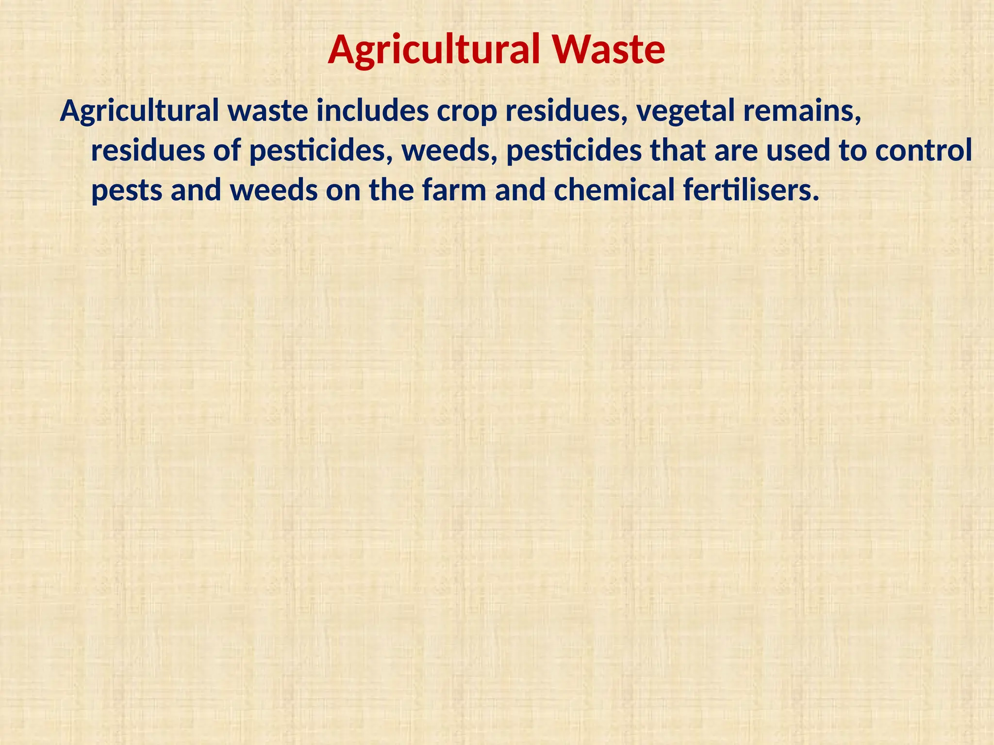 Waste meaning classification and examples | PPT