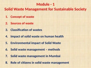 Waste meaning classification and examples | PPT