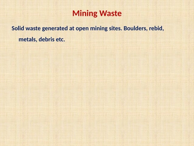 Waste meaning classification and examples | PPT