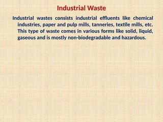 Waste meaning classification and examples | PPT
