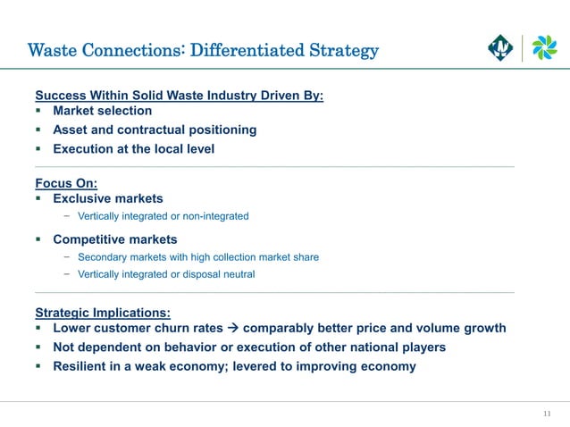 Waste Connections and Progressive Waste Solutions Conference Call | PPT