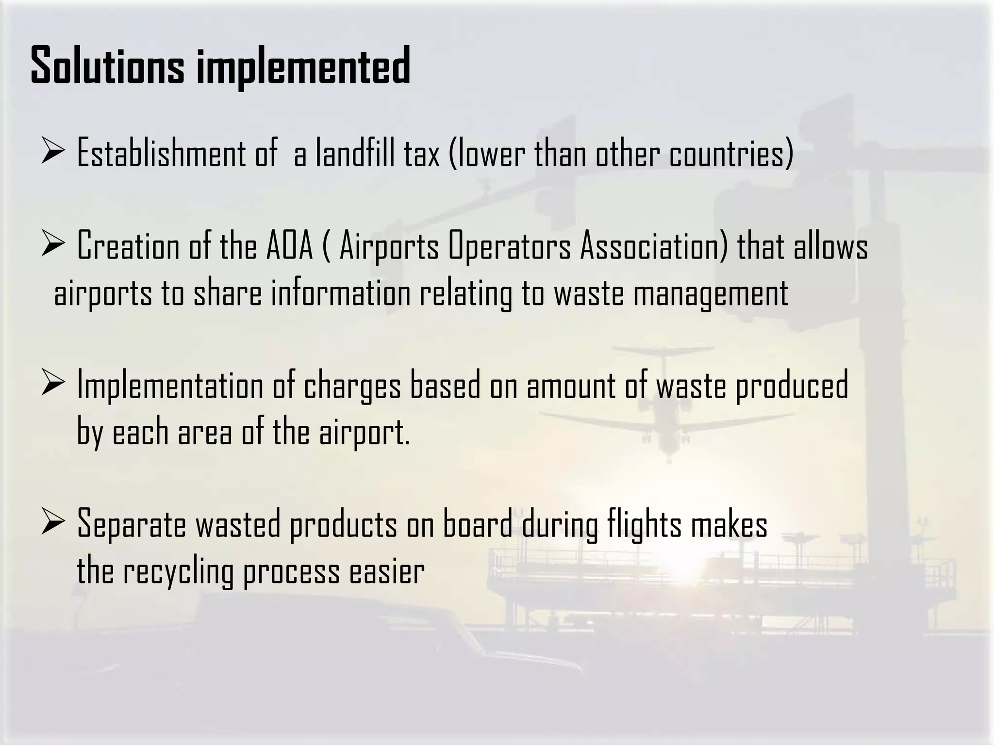 Waste cycle in airport | PPT