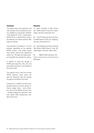 Waste heat recovery system on board ships | PDF