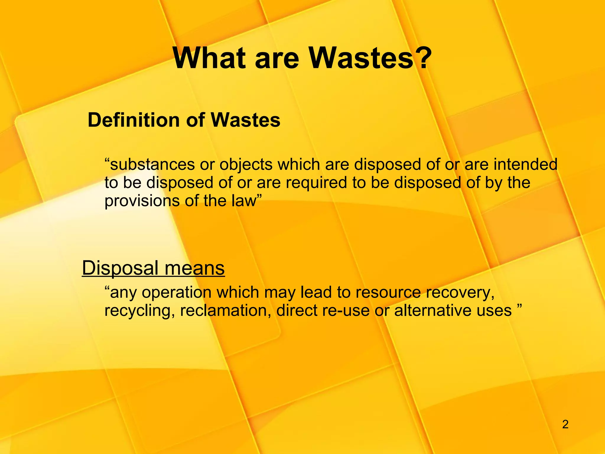 Waste Products &Waste Product Management | PPT