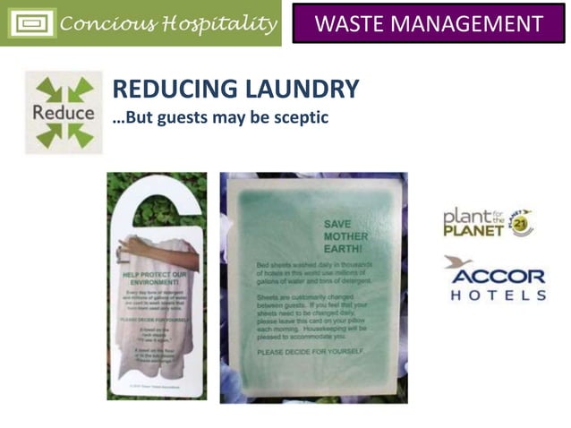 Waste Management in Hospitality | PPTX | Indoor Environmental Quality ...