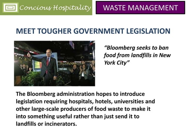 Waste Management in Hospitality | PPTX | Indoor Environmental Quality ...