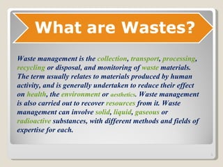 Waste management2.1 | PPT