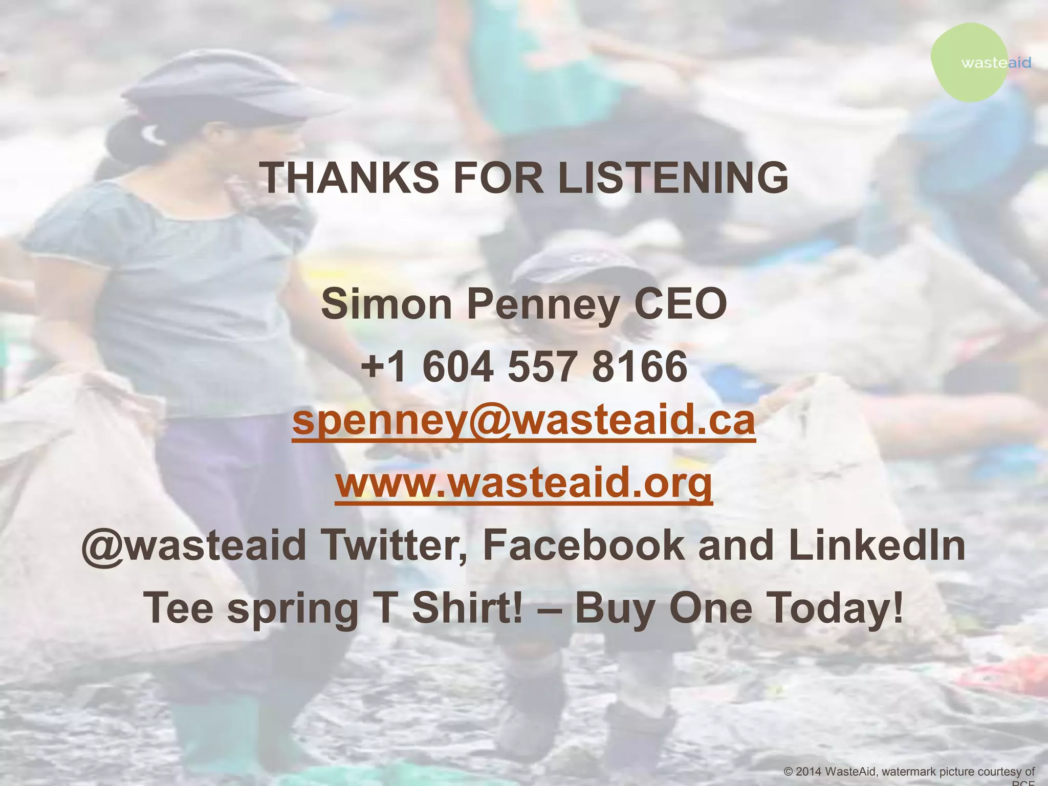 Waste aid presentation zero waste conference | PPT | Free Download