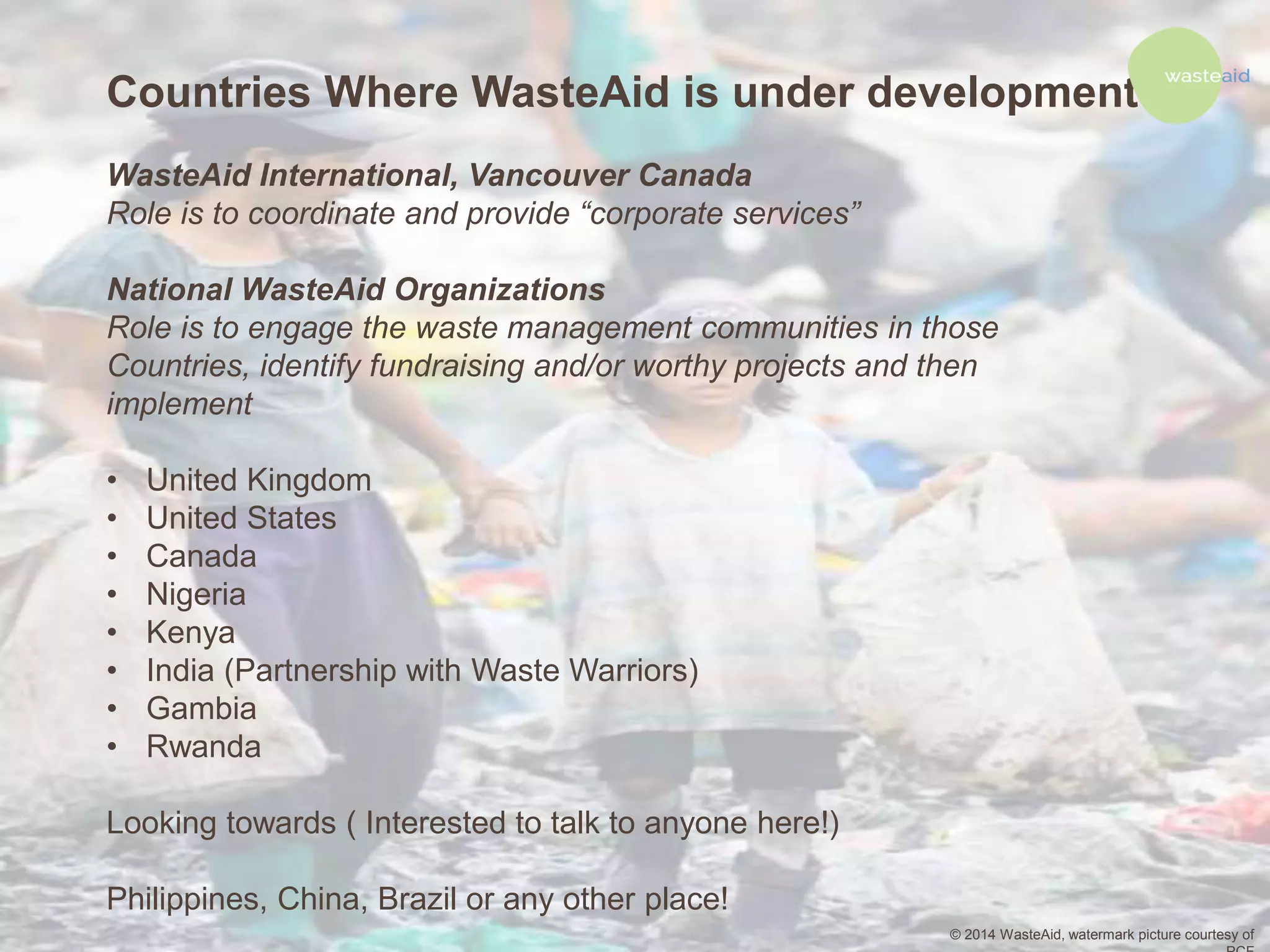 Waste aid presentation zero waste conference | PPT | Free Download