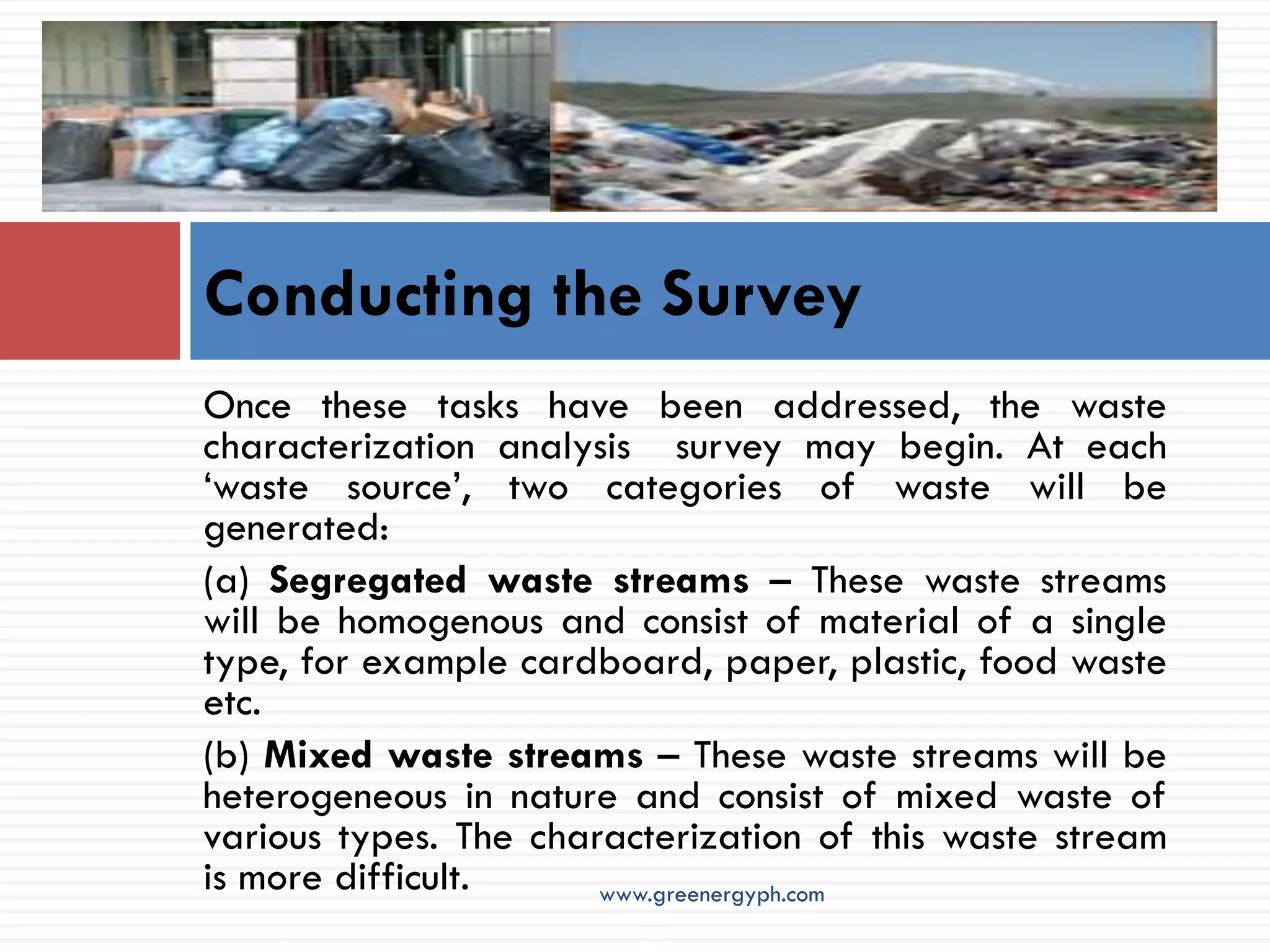 Waste analyses and characterization study (wacs for wte project ...