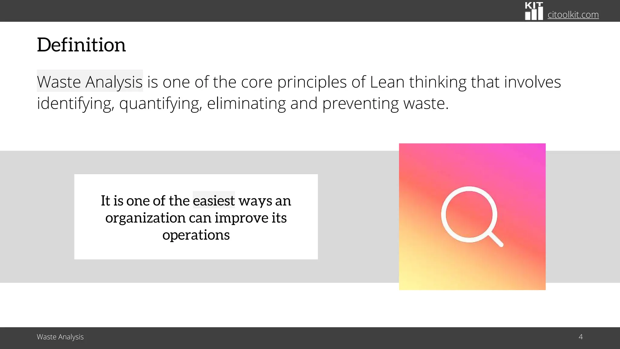 Waste Analysis: Concept of Waste in Lean | PDF