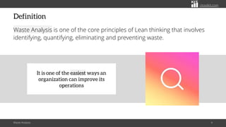 Waste Analysis: Concept of Waste in Lean | PDF