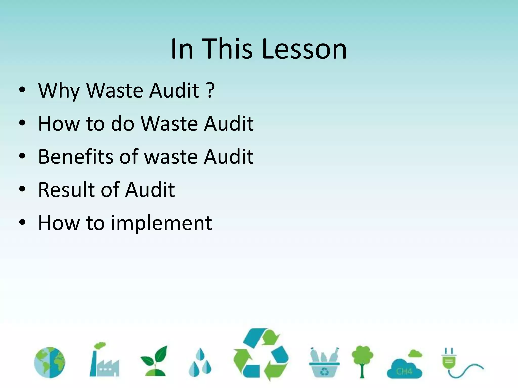 Waste audit | PPT