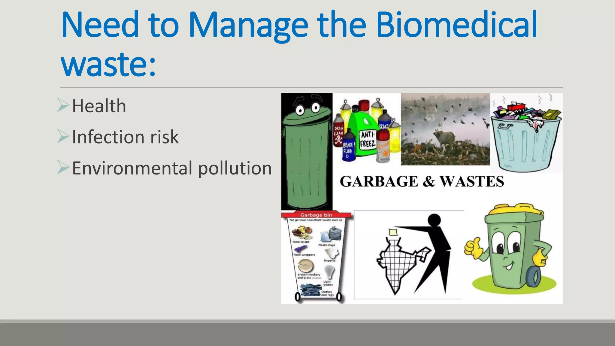 biomedical Waste bins management guidelines of pharmacy department | PPTX