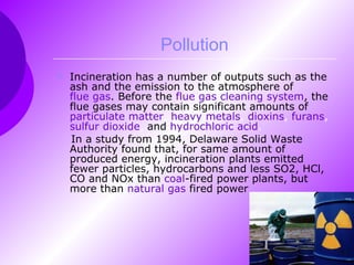 Waste Burning Inceneration | PPT