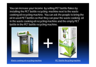 Waste cooking oil recycling machine | PDF