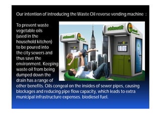 Waste cooking oil recycling machine | PDF