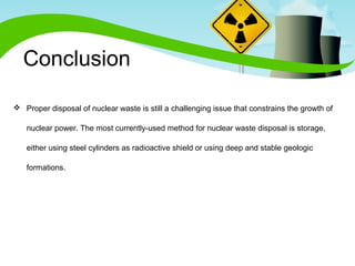 Radioactive Waste disposal methods | PPT