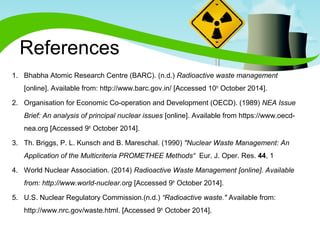 Radioactive Waste disposal methods | PPT