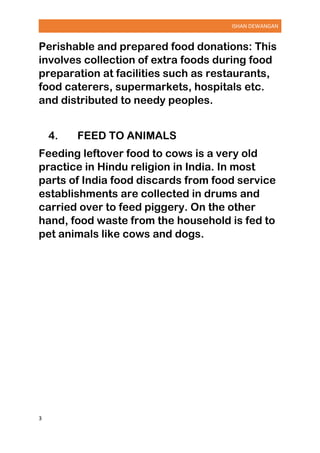 WASTE DISPOSAL notes | PDF | Food & Drink