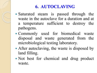 PHARMACEUTICAL WASTE DISPOSAL | PPTX