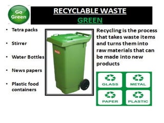 Waste disposal and waste management, Disposal, colour coding,.ppt