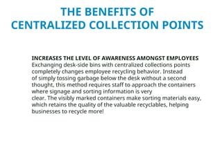 Waste disposal and centralized dustbin usages | PPT