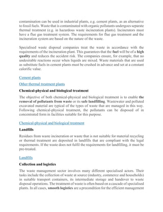 Waste disposal and treatment in microbiological laboratory | DOCX