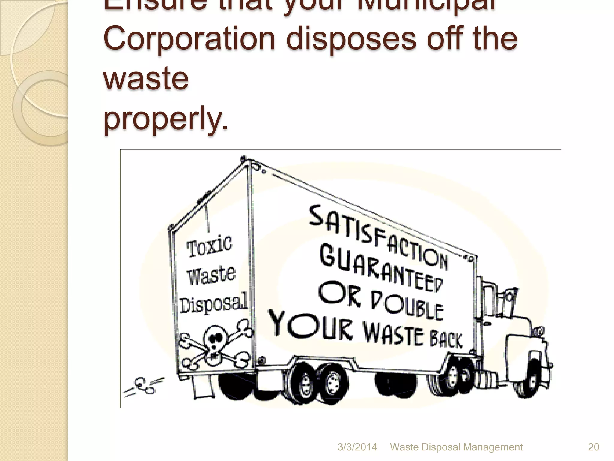 Waste Disposal Management - Basics | PPTX