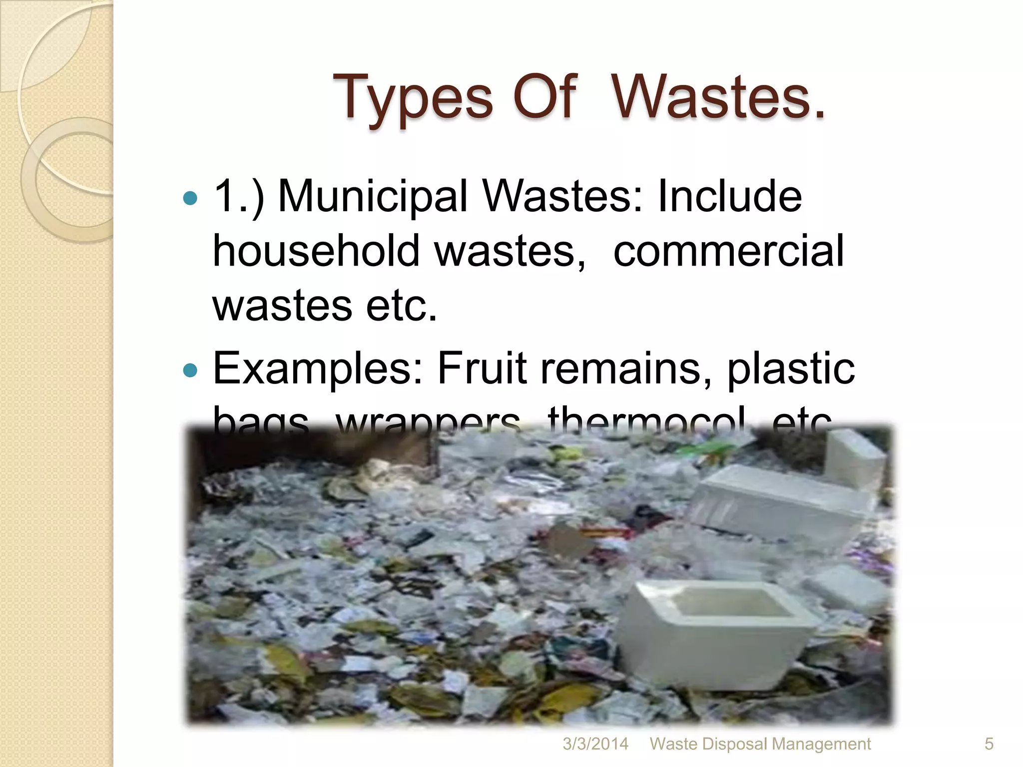 Waste Disposal Management - Basics | PPTX